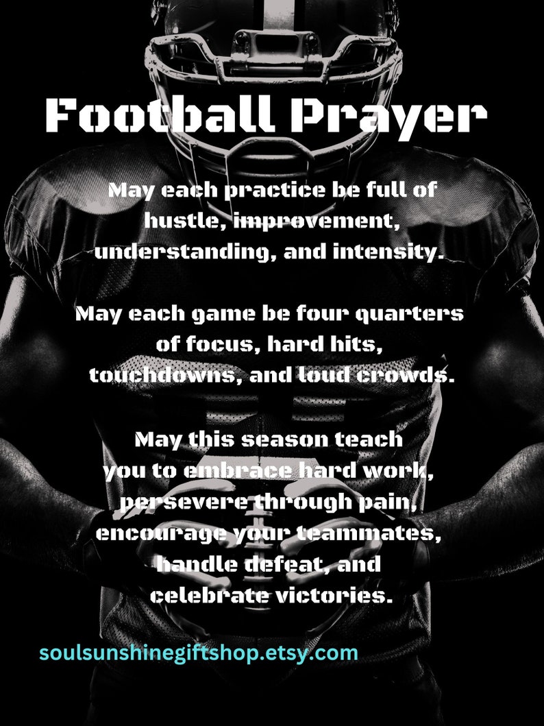 Football Player and Coach Gift, Instant Download, Gifts for Football ...