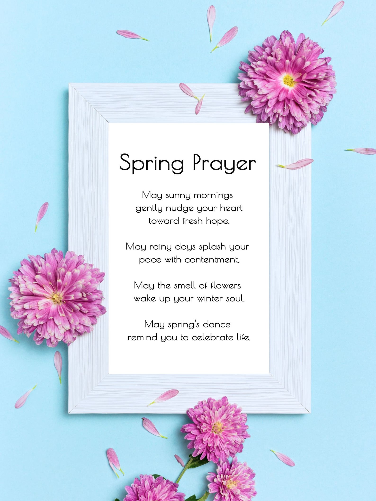 Spring Prayer PRINTABLE - Spring Printable Wall Decor - Spring Poem ...