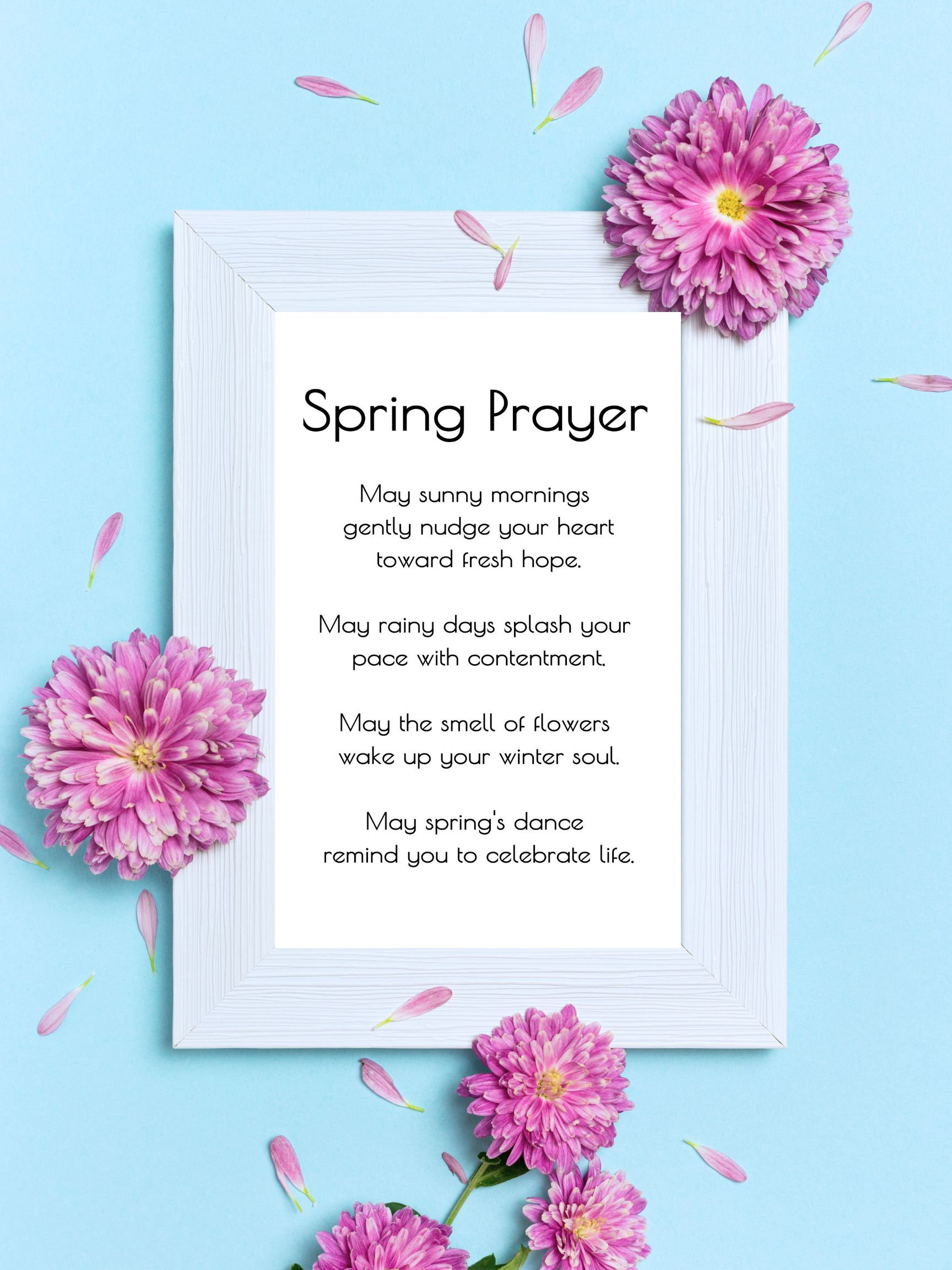 Spring Prayer PRINTABLE - Spring Printable Wall Decor - Spring Poem ...