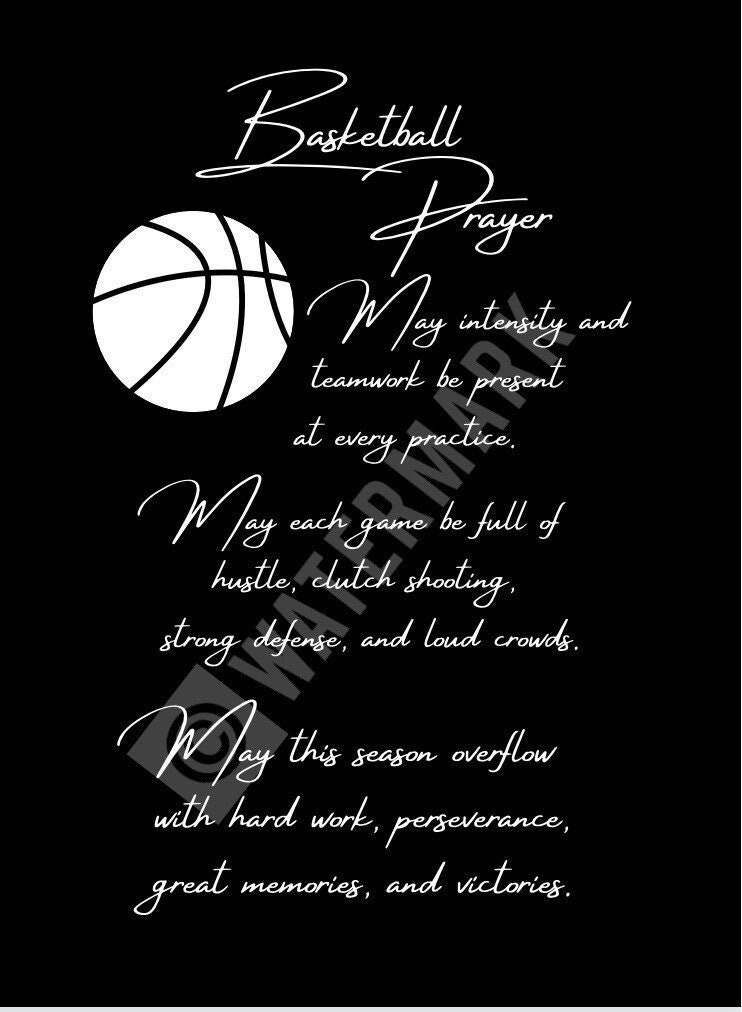 Basketball Team Prayer Basketball Player Gift Ideas Basketball ...