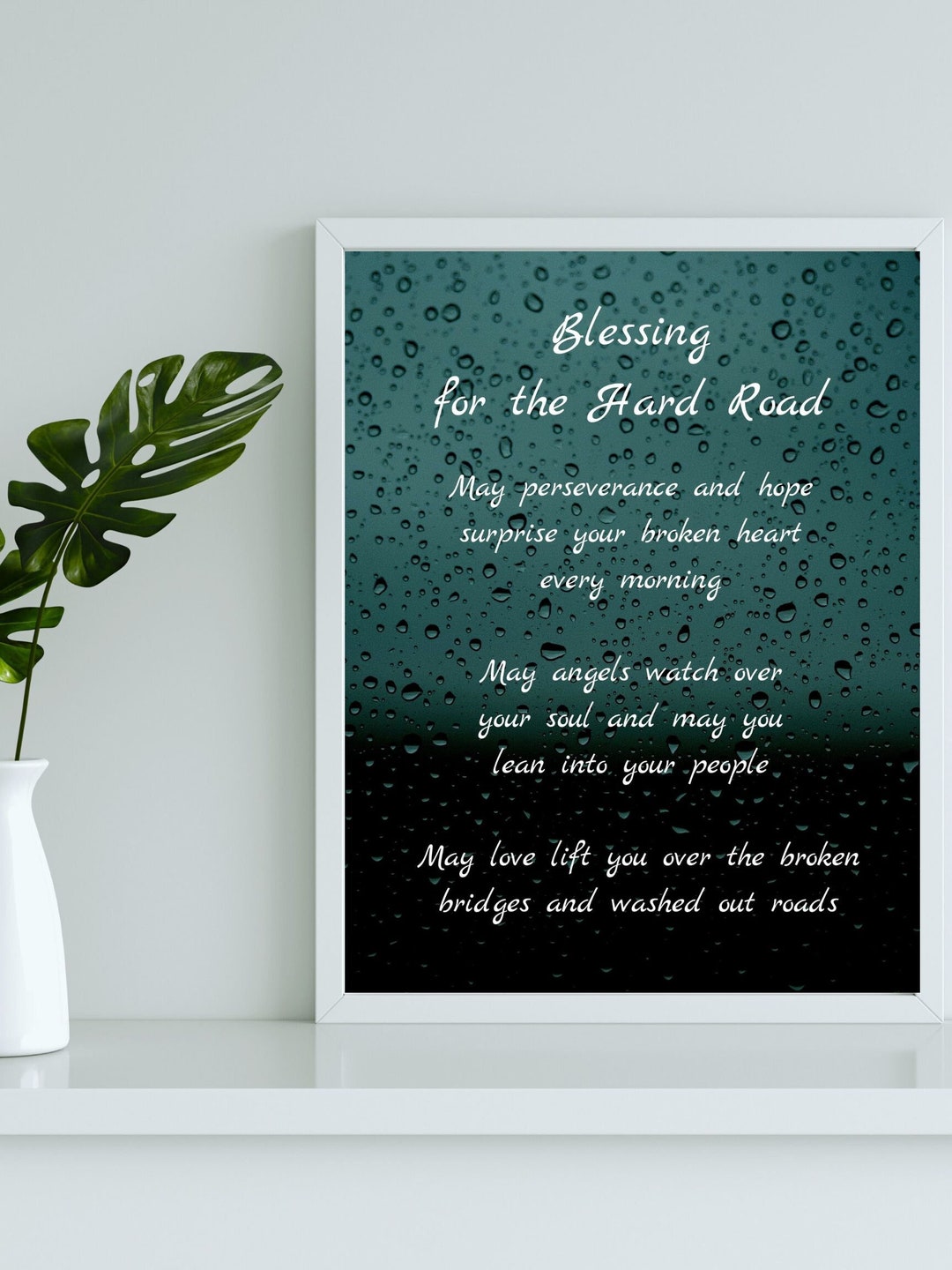 Grief Gift PRINTABLE - Depression Gift - Hard Road Gift - Cancer Gift ...