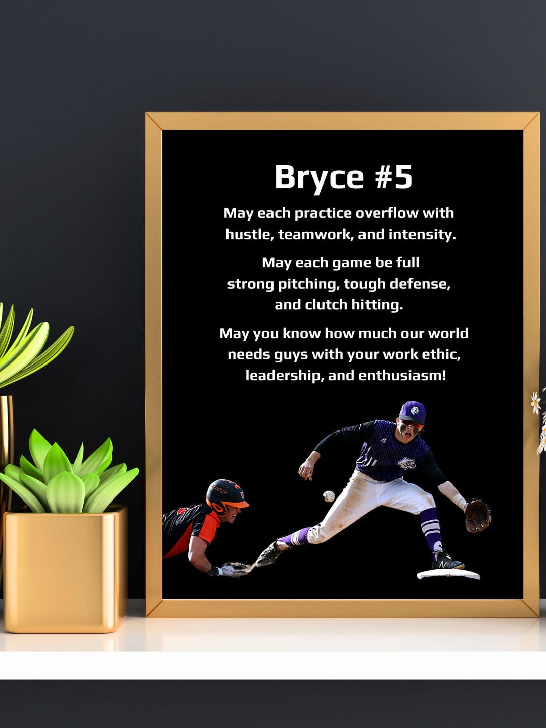 Personalized Baseball Player PRINTABLE Gift Ideas - Baseball Player ...