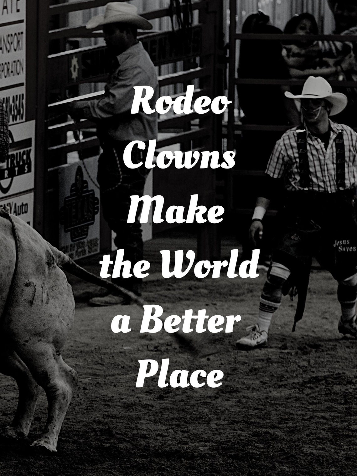 Rodeo Clown PRINT Gift Rodeo Clown Appreciation Rodeo Clown Christmas ...