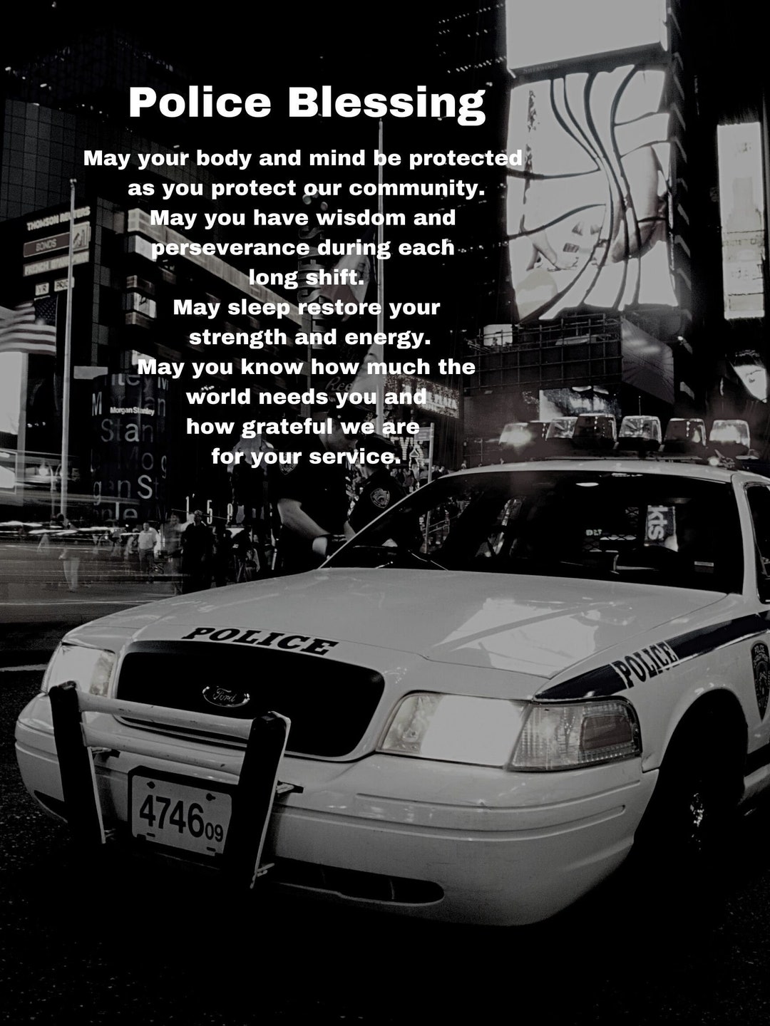 Police Prayer PRINT - Policeman Appreciation Gift - Police Print ...