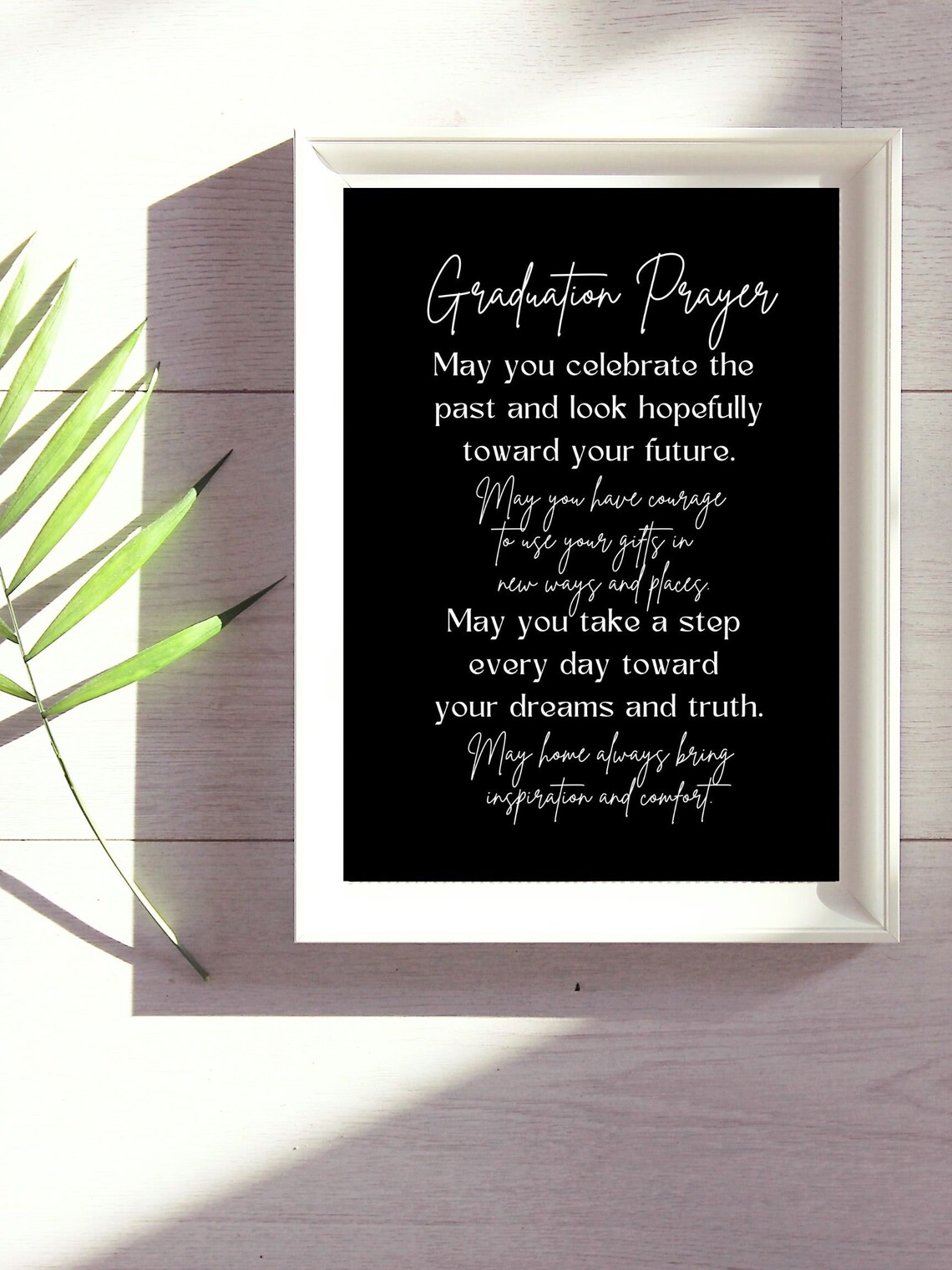Custom Graduation Prayer Printable – Personalized Blessing Gift ...