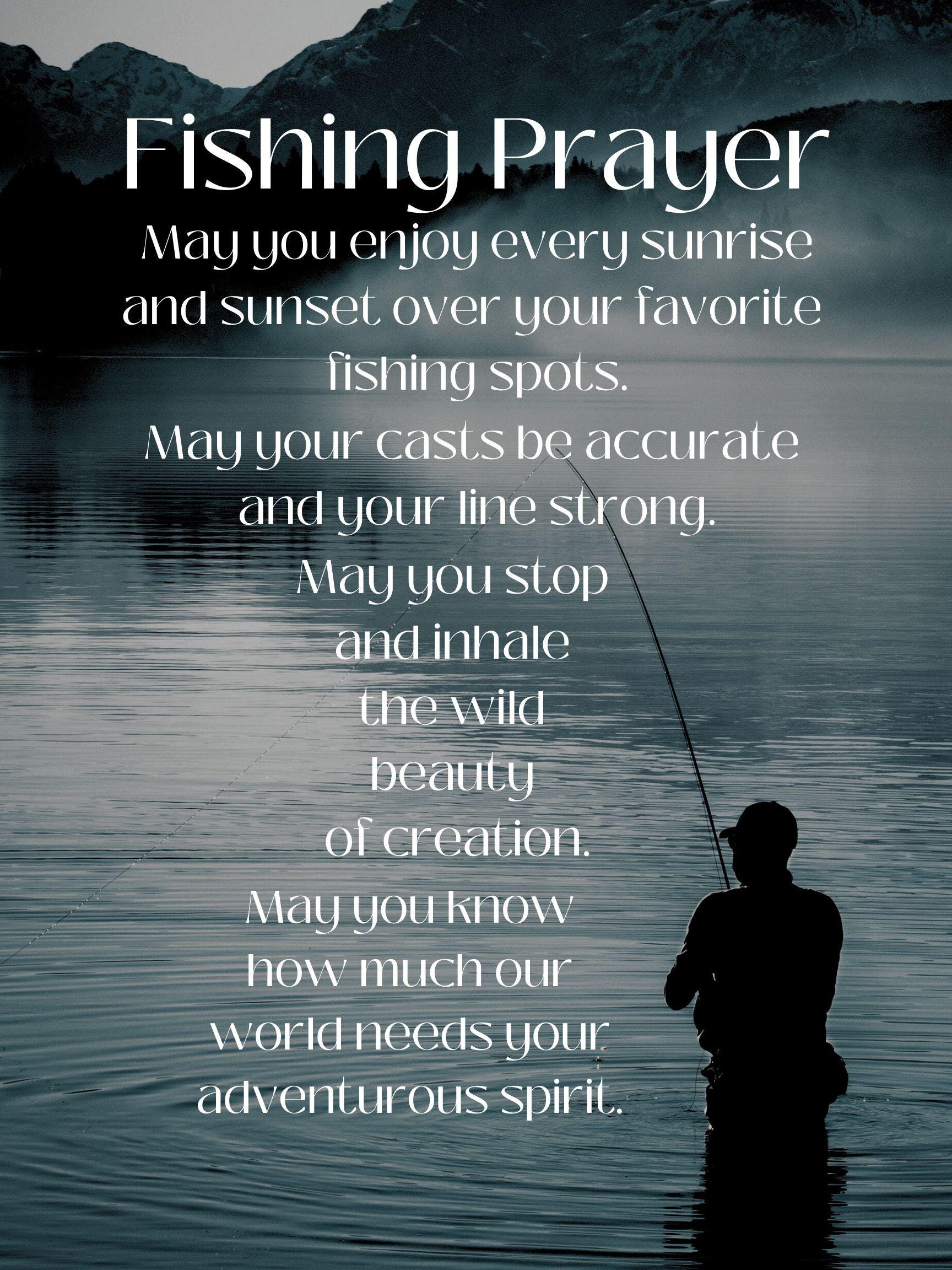 Personalized Fishing Prayer Print – Father's Day Gift (digital Download ...