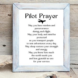 Pilot Prayer Art Print – Aviation Gift (PDF & JPG) - Etsy