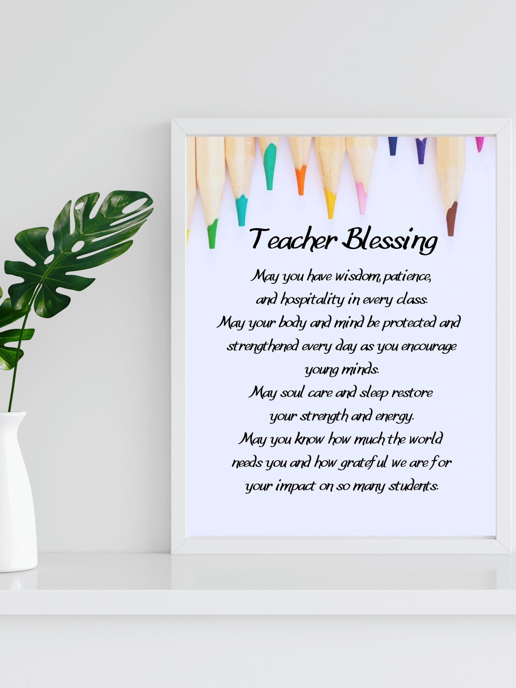 Teacher Appreciation Gift - Student Letter Template (digital Download ...