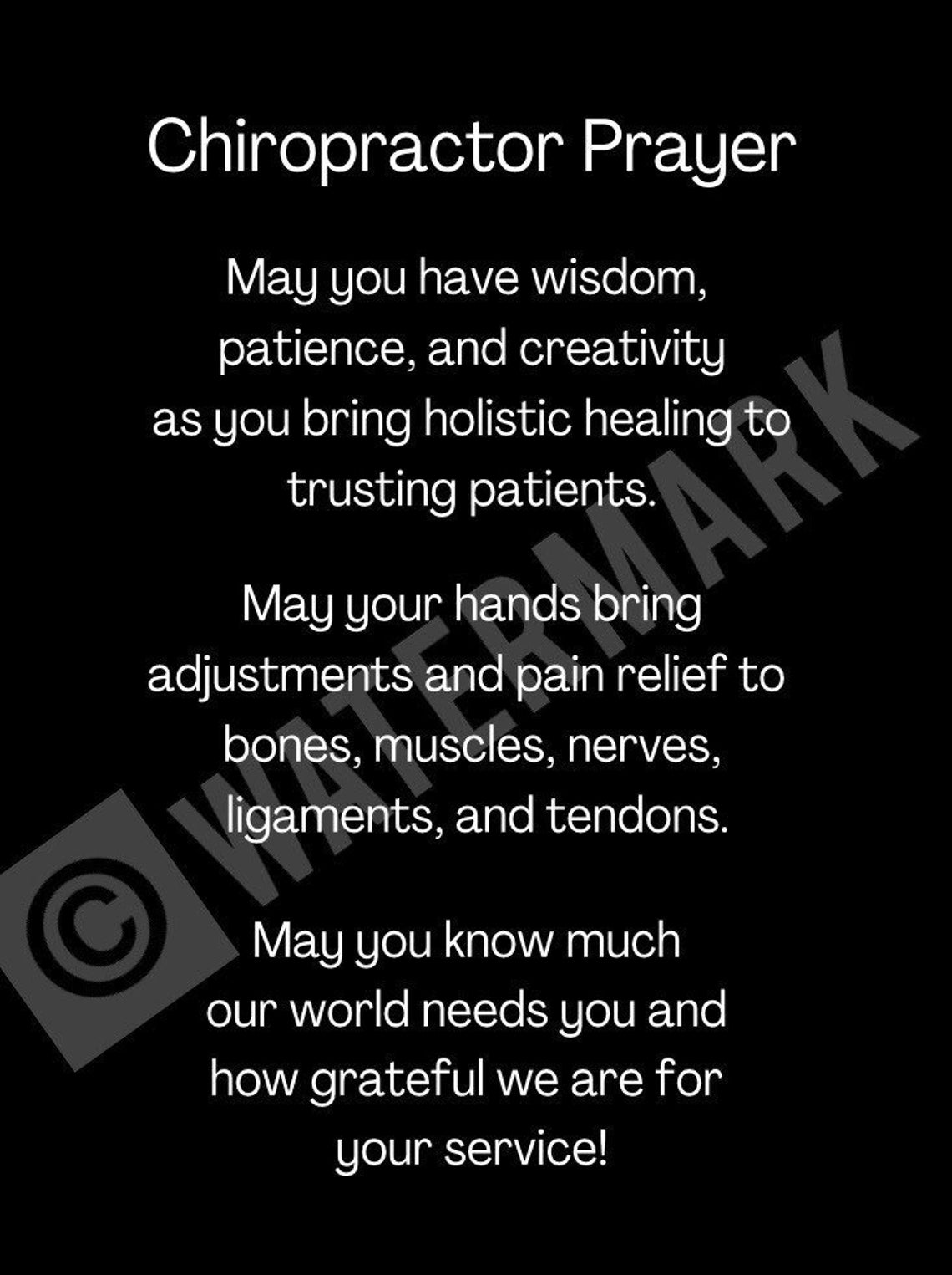 Chiropractor Gifts PRINT Chiropractor Appreciation Gift for ...