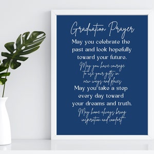 Graduation Gift Customized PRINTABLE - Prayer for Graduate - School ...