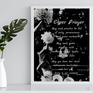 Cheerleader Gift - Cheerleader Prayer - Cheerleader Senior Night ...