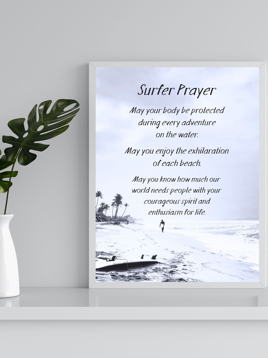 Surfer Gift PRINTABLE - Surfer Beach Printable - Gifts for Surfer ...