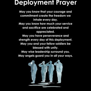 Deployment Prayer Print – Military Gift, Personalized Option (digital ...