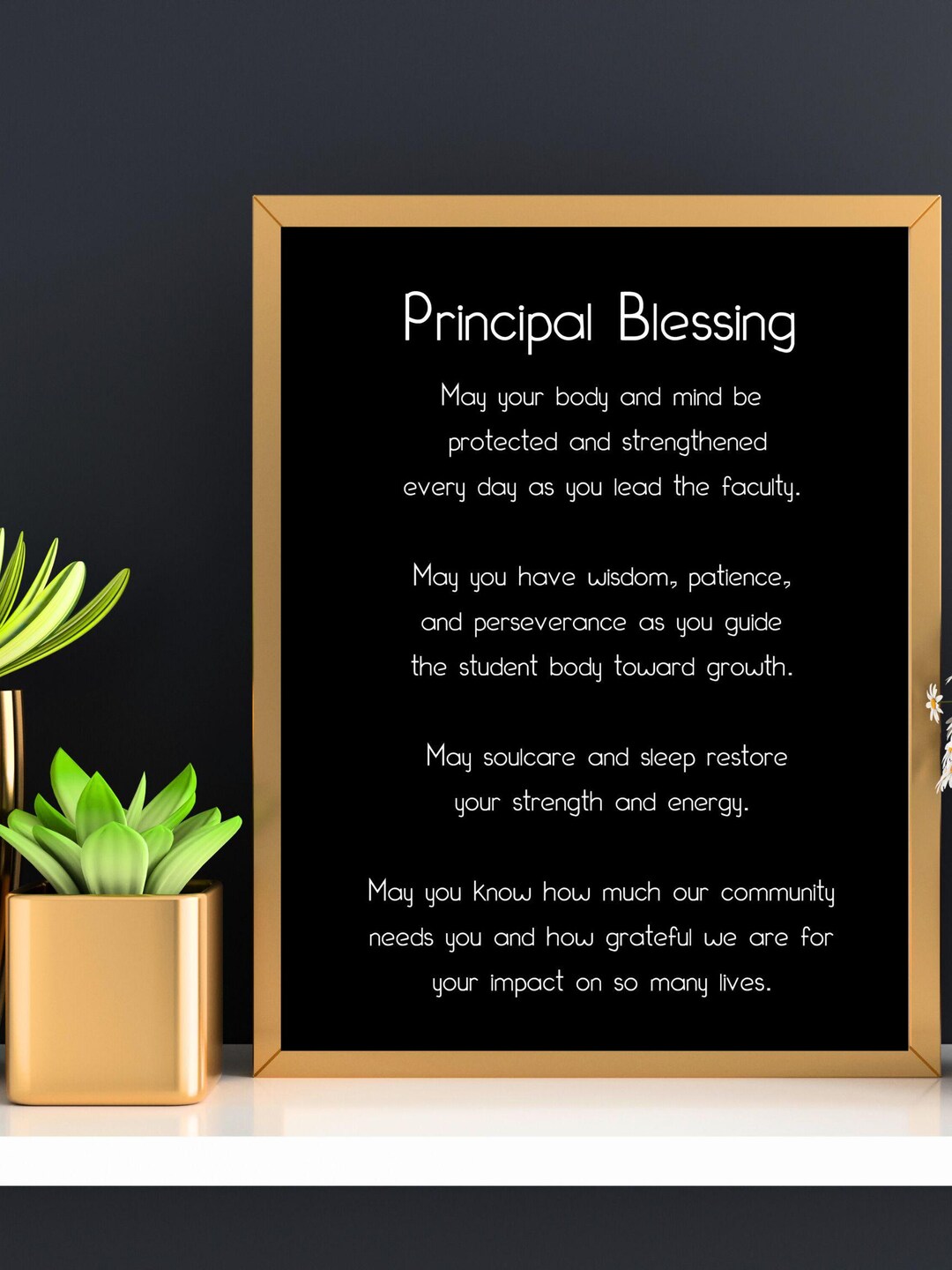 School Principal PRINTABLE Gift Ideas - Personalized Principal Prayer ...