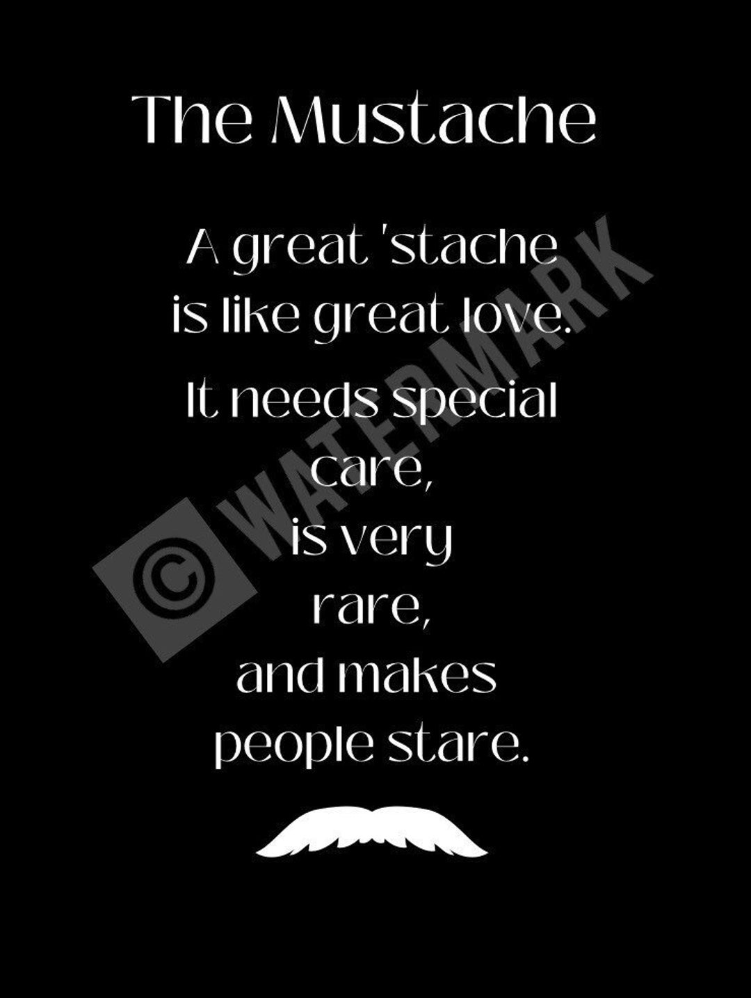 Gift for Mustache - Gifts for Him - Gifts for Men With a Mustache ...
