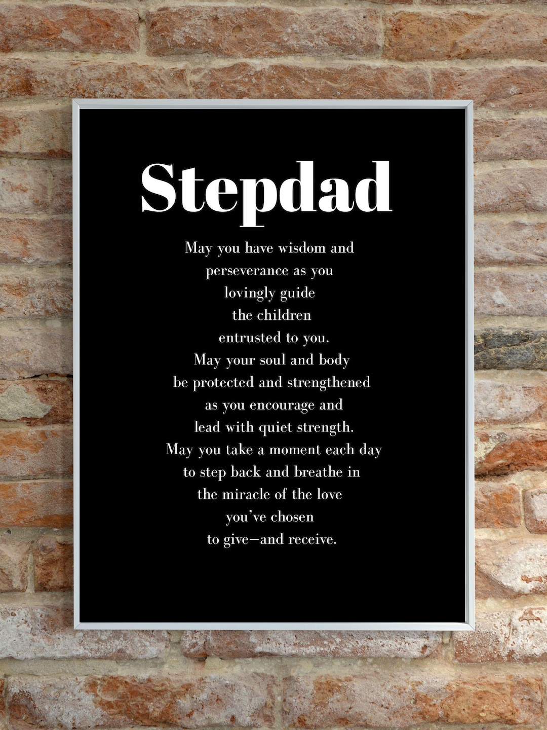 Stepdad Printable – Stepfather Gift – Father’s Day Gift From Stepchild ...