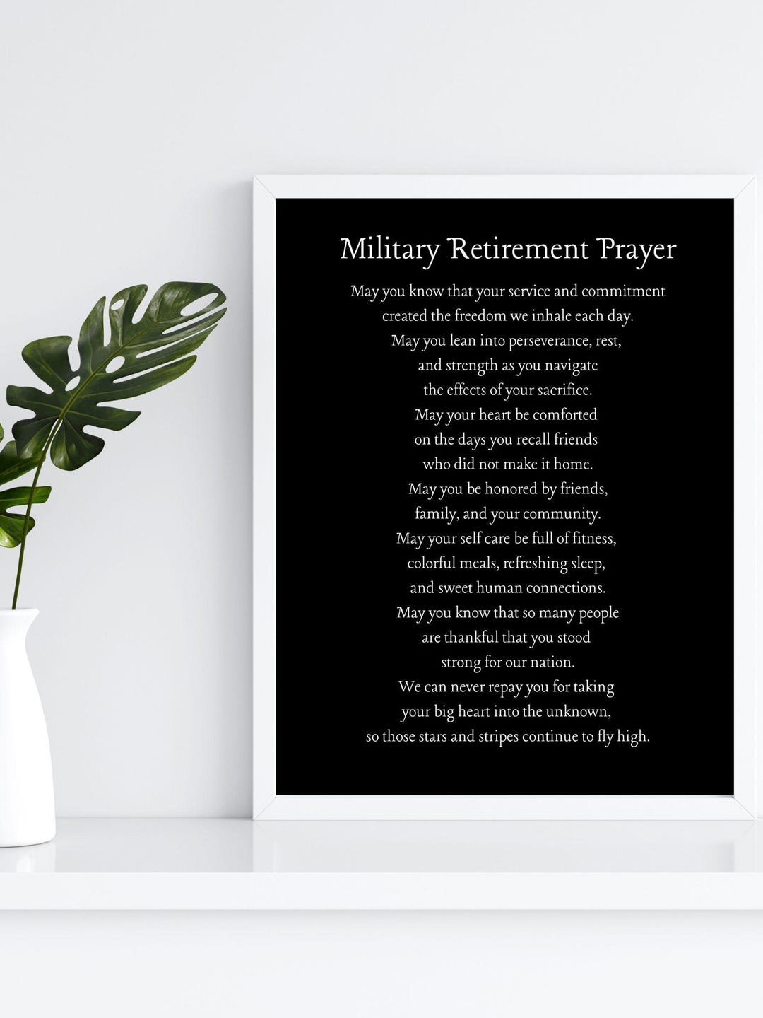 Military Retirement Prayer Print, Soldier Gift (digital Download) - Etsy