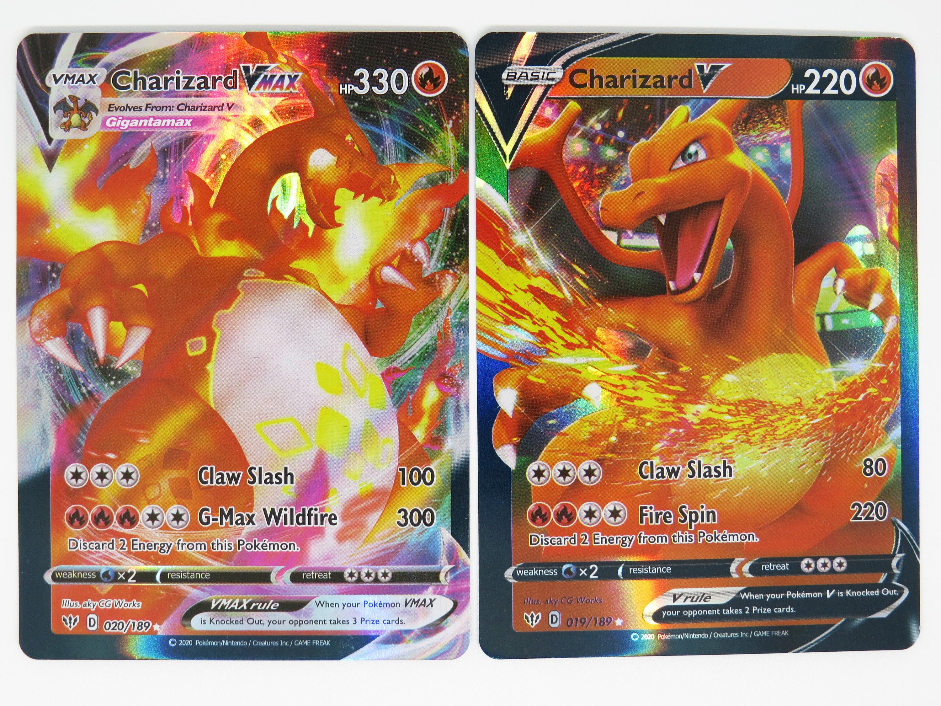 Charizard V Pokémon Proxy Card Foil Games & Puzzles Toys & Games Card ...