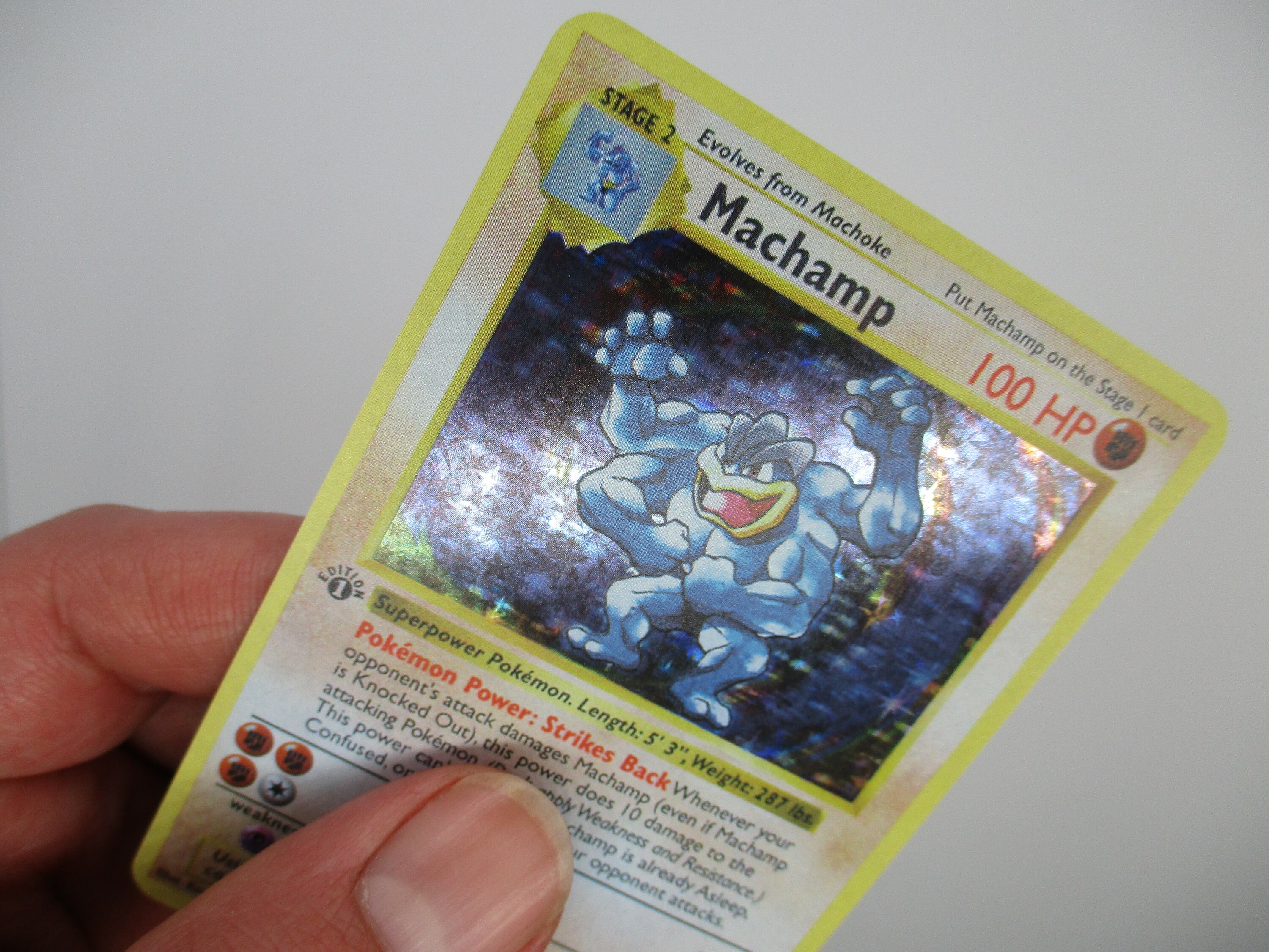 Machamp Machop & Machoke 1st Edition Base Set 3 Cards | Etsy