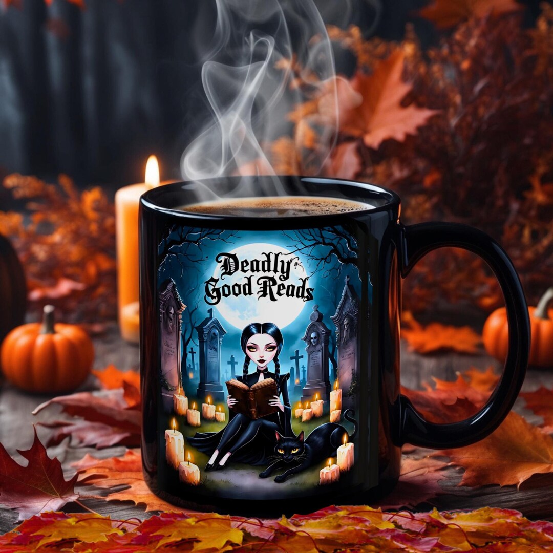 Spooky Gothic Halloween Mug 11oz/gothic Girl Autumn Mug/spooky Fall Mug ...