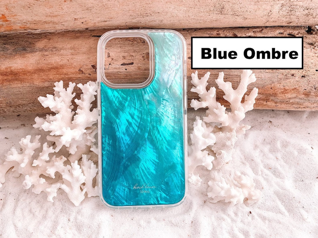 Abalone Shell Blue Ombre Abalone iPhone 15 Pro, iPhone 15 Pro Max Phone ...