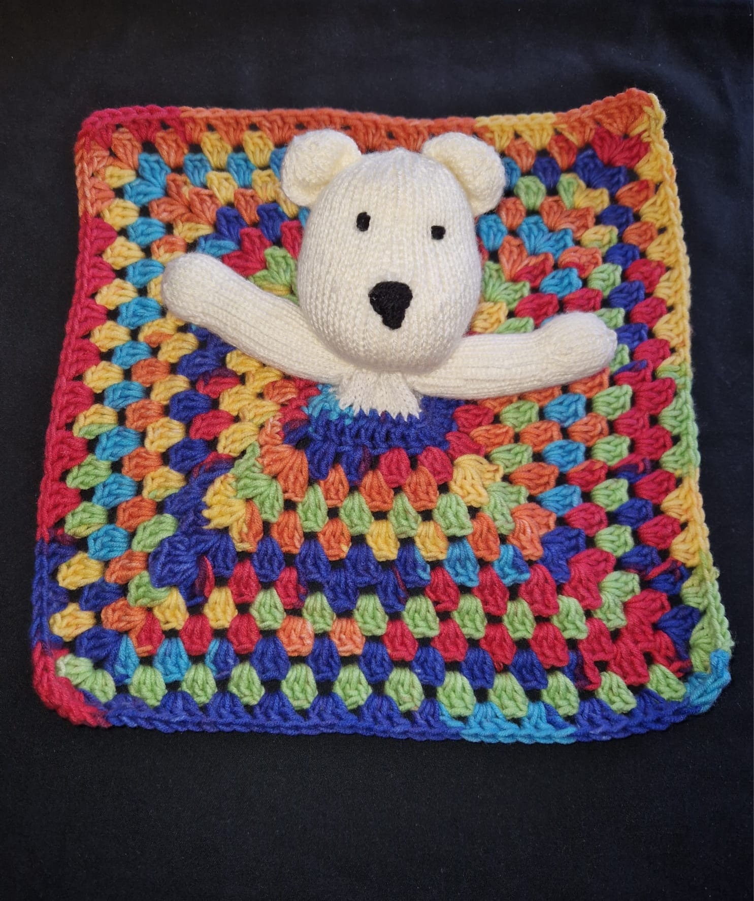 Baby’s Crochet Snuggly Toy Comforter - Etsy