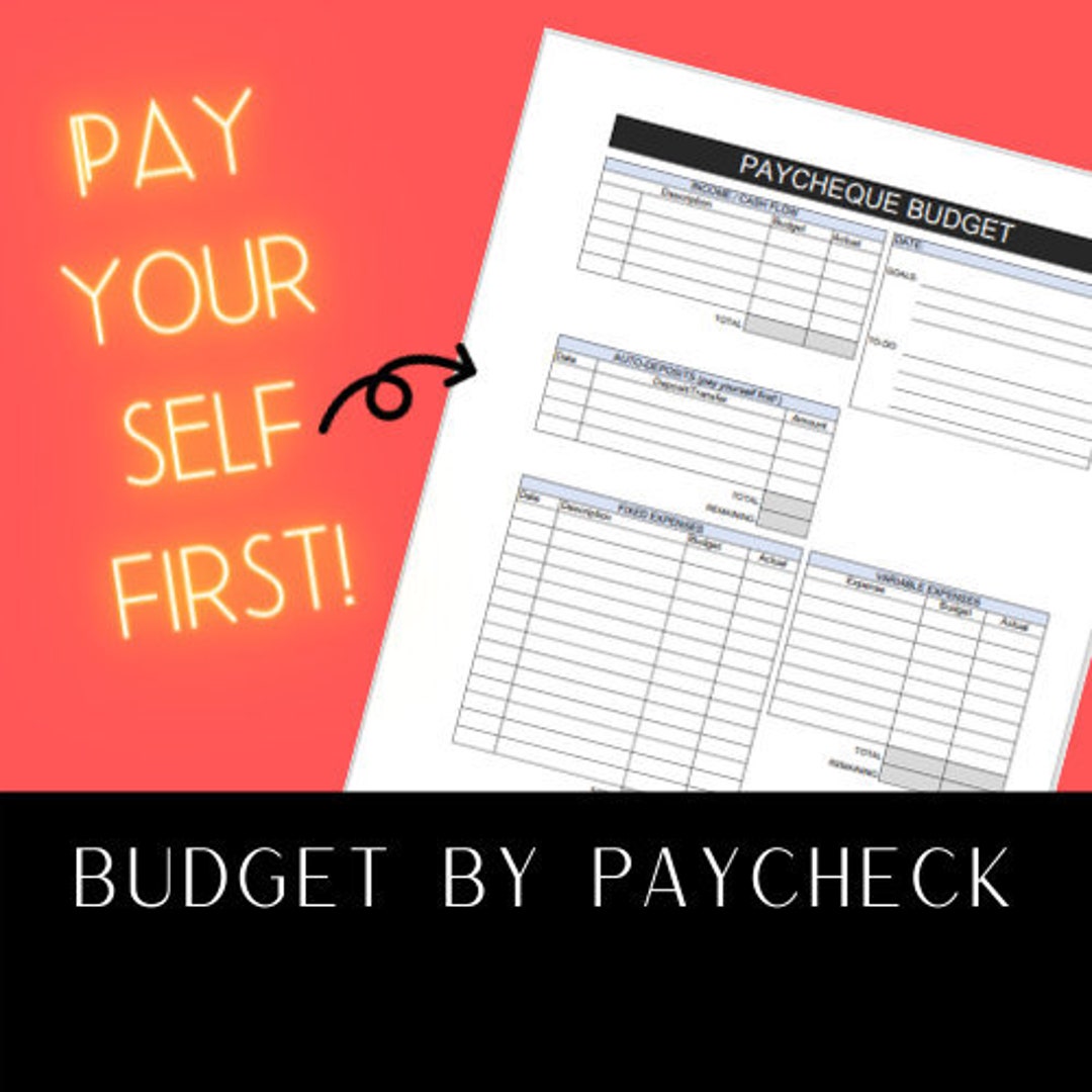 Budget by Paycheck PDF, Budget Template, Instant Download - Etsy
