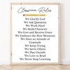 Christian Family Values Decor Christian Print in This House Family Gift ...