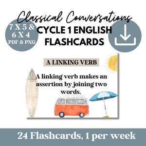Classical Conversations Cycle 1 English Flashcards Cycle 1 English ...