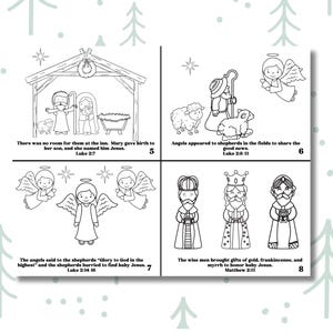 Nativity Scene Craft Coloring Page Christmas Sunday School Craft ...