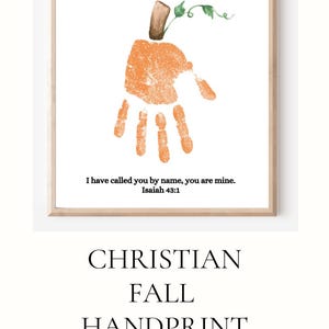 Christian Fall Handprint Activity Preschool Christian Halloween Kids ...