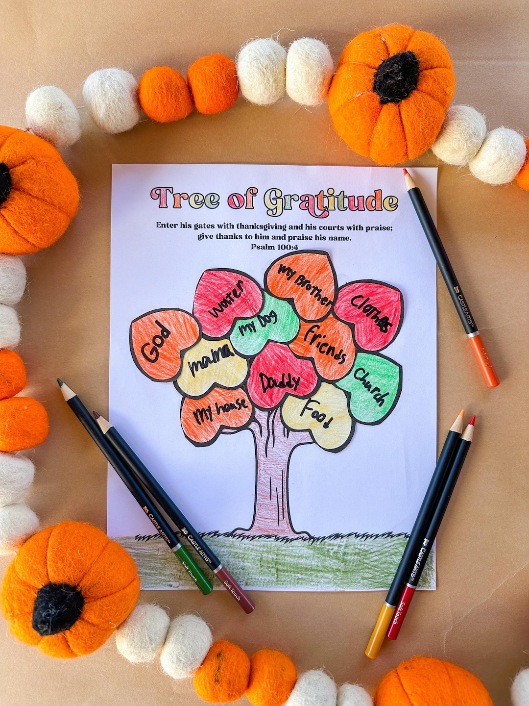Christian Thanksgiving Craft Kids Printable Sunday School Craft First ...
