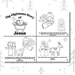 Nativity Scene Craft Coloring Page Christmas Sunday School Craft ...