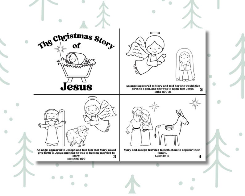 Nativity Scene Craft Coloring Page Christmas Sunday School Craft ...