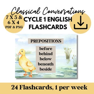 Classical Conversations Cycle 1 English Flashcards Cycle 1 English ...