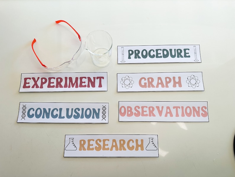 Science Fair Label Scientific Method Printable Science Experiment ...