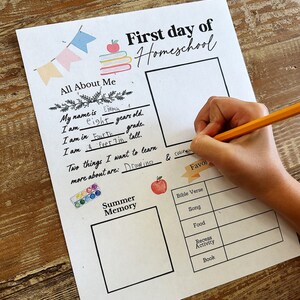 First Last Day of Homeschool Printable Back to School - Etsy