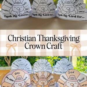 Christian Thanksgiving Turkey Crown Craft Sunday School Christian ...