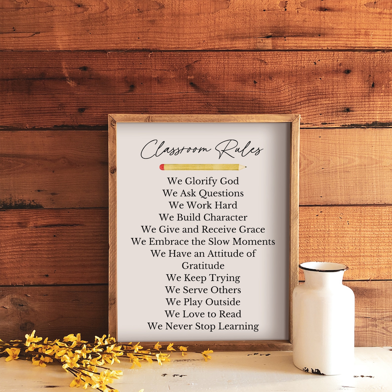 Christian Classroom Rules Christian Preschool Catholic Classroom Room ...