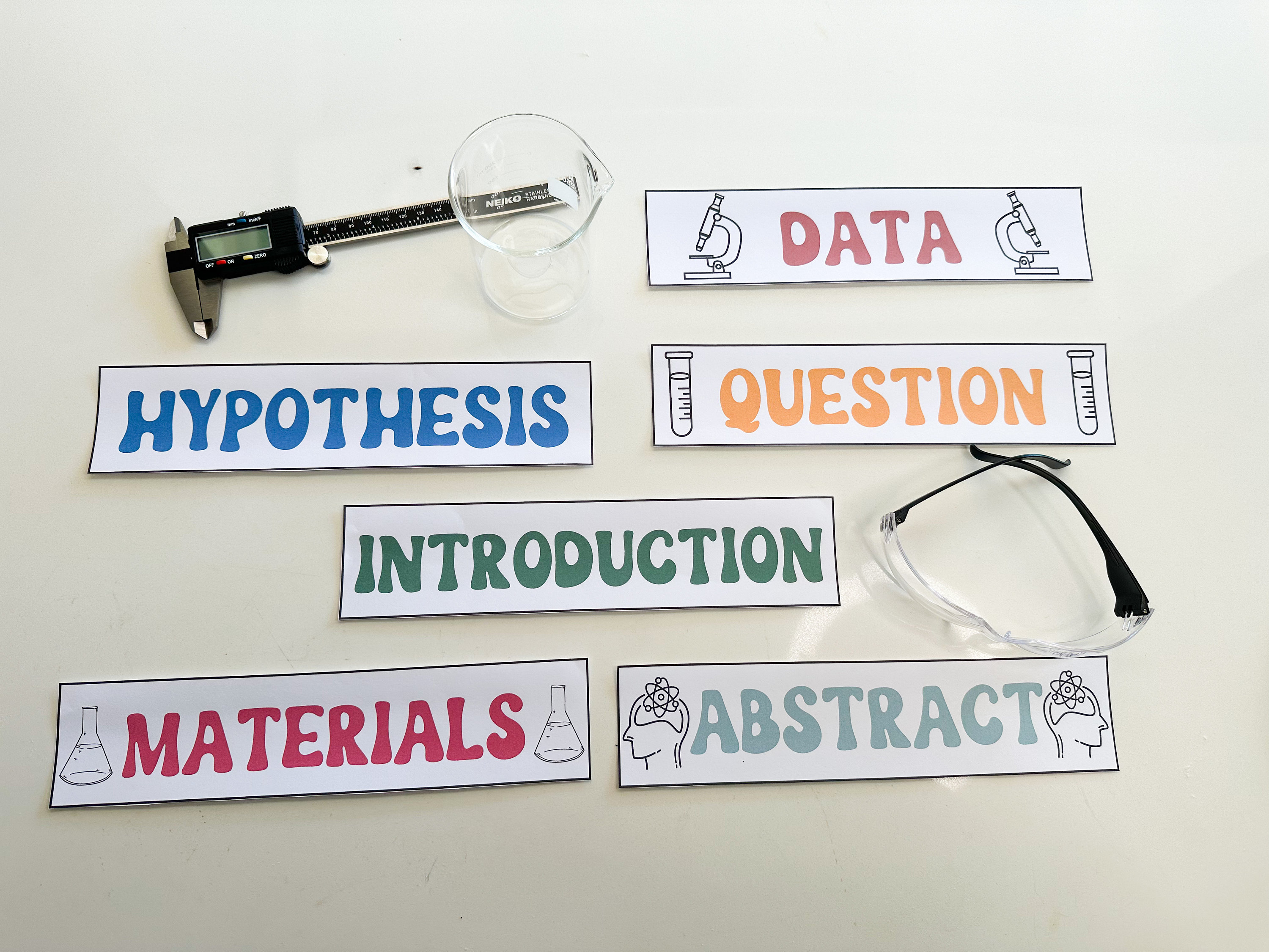 Science Fair Label Scientific Method Printable Science Experiment ...