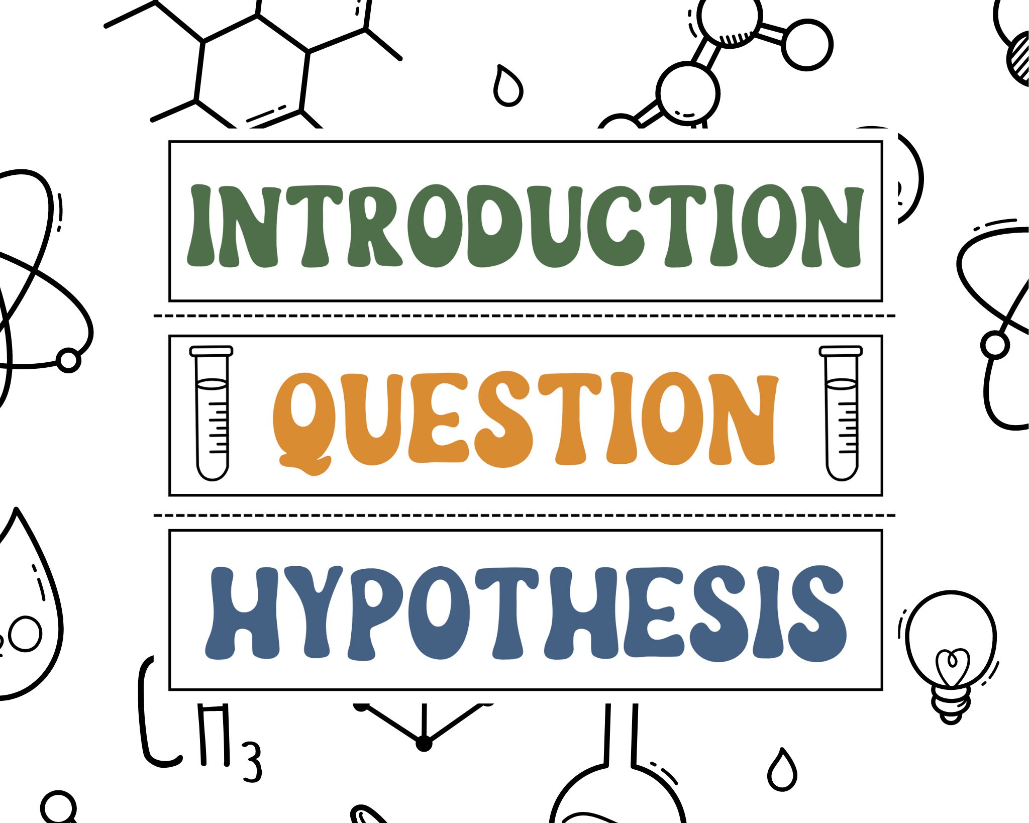 Science Fair Label Scientific Method Printable Science Experiment ...