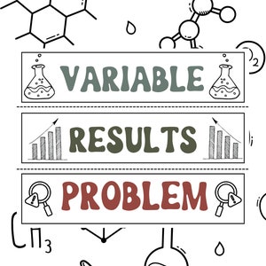 Science Fair Label Scientific Method Printable Science Experiment ...