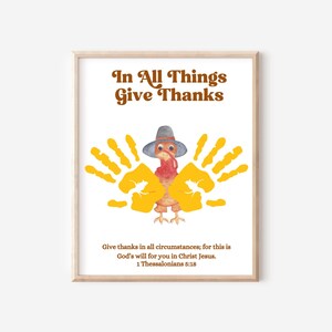 Christian Thanksgiving Handprint Fall Activity Preschool Christian Kids ...