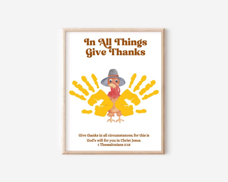 Christian Thanksgiving Handprint Fall Activity Preschool Christian Kids ...