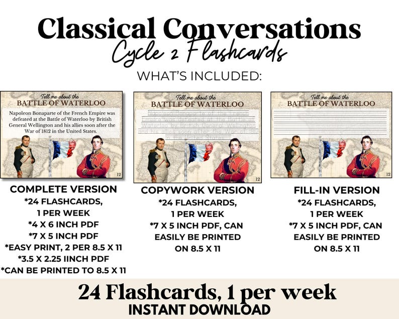 Classical Conversations Cycle 2 Resources Science, History & English ...