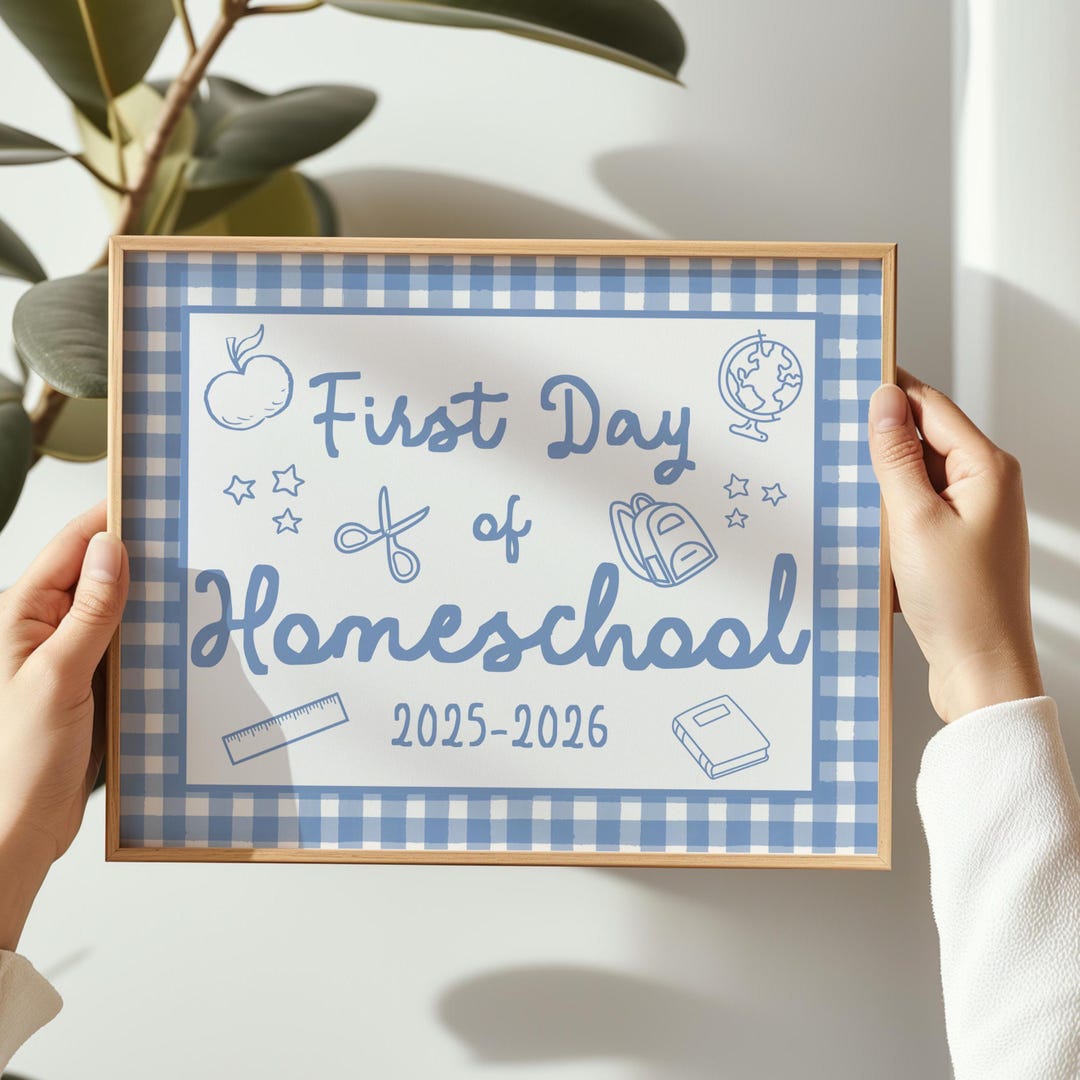 First Day of Homeschool Sign Printable 2025 1st Day of Homeschool Back ...