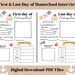 First Last Day of Homeschool Printable Back to School Questionnaire ...