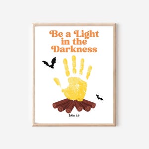 Christian Halloween Handprint Kids Fall Christian Fall Harvest Activity ...