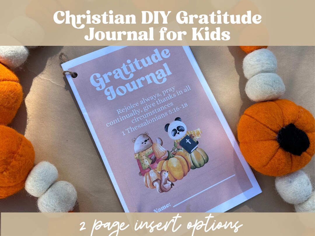Christian Thanksgiving Gratitude Journal Kids Craft Thanksgiving ...