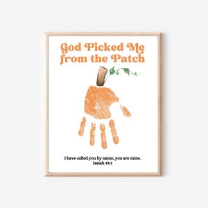 Christian Fall Handprint Activity Preschool Christian Halloween Kids ...